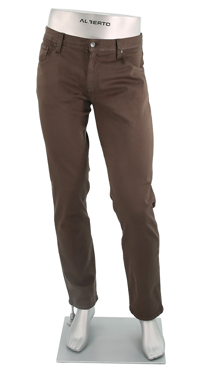 ALBERTO JEANS |STONE FIT | STRETCH COLORED DENIM | TOBACCO – Alberto ...